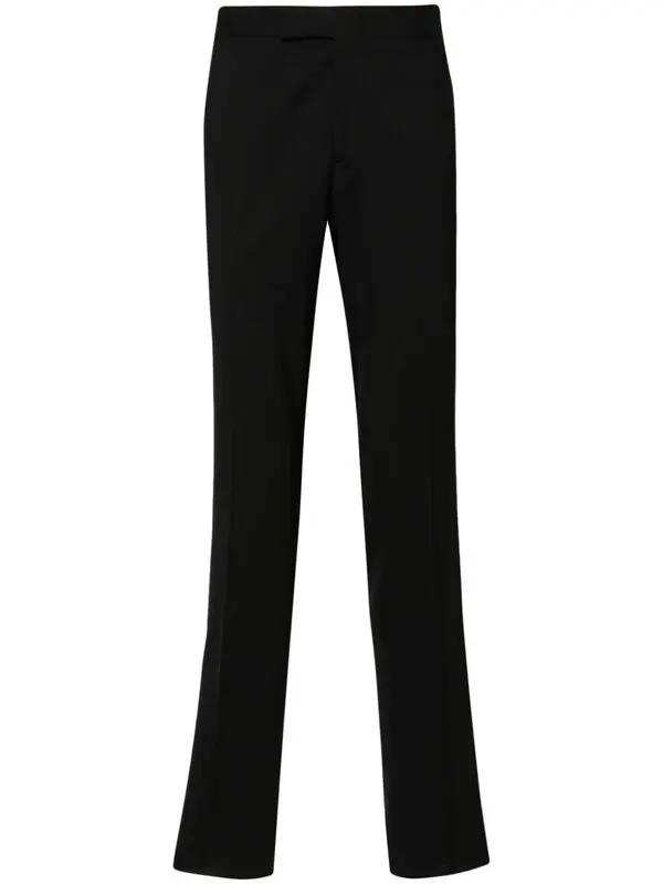LARDINI Twill Tapered-leg Trousers
