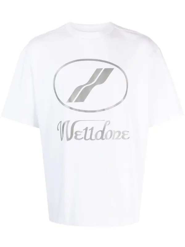 We11Done Logo-print Cotton T-shirt - White