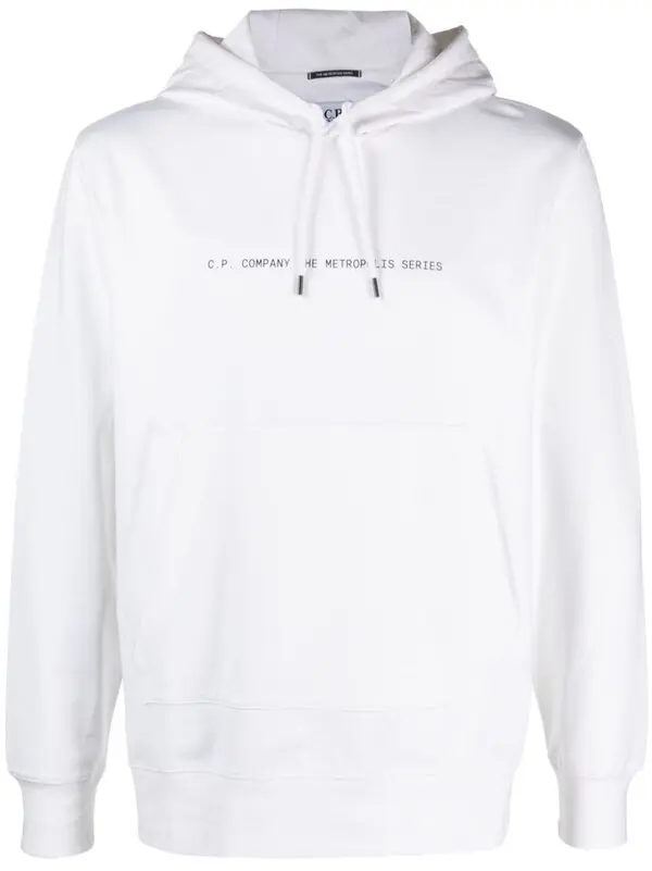 C.P. COMPANY Graphic-print Stretch-cotton Hoodie