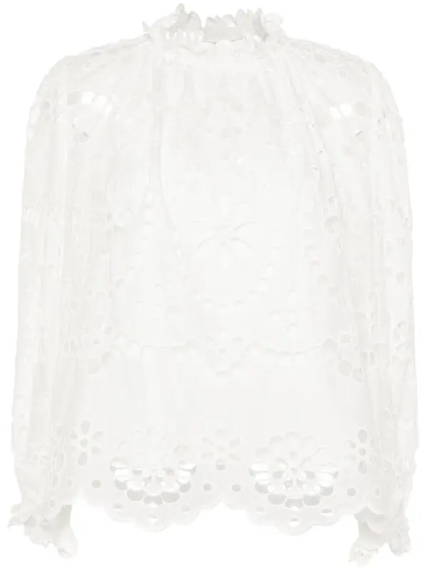 Zimmermann Lexi Broderie-anglaise Blouse