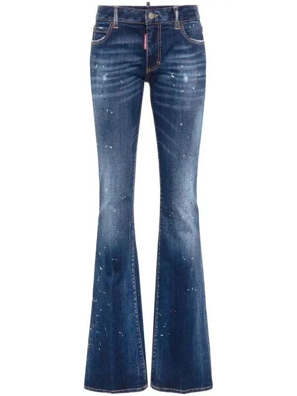 Dsquared2 Twiggy Mid-rise Flared Jeans