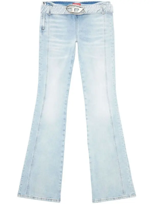 Diesel D-ebbey Belted Flare Jeans - Blue