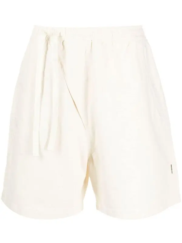 MAHARISHI Off-centre Drawstring Bermuda Shorts - Neutrals