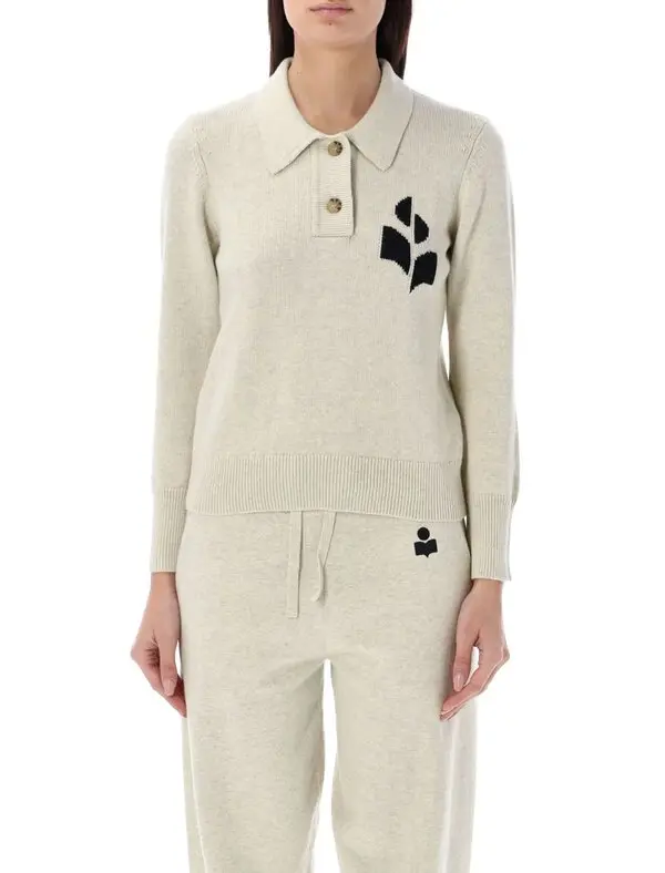 Isabel Marant Nola Sweater - Light Grey