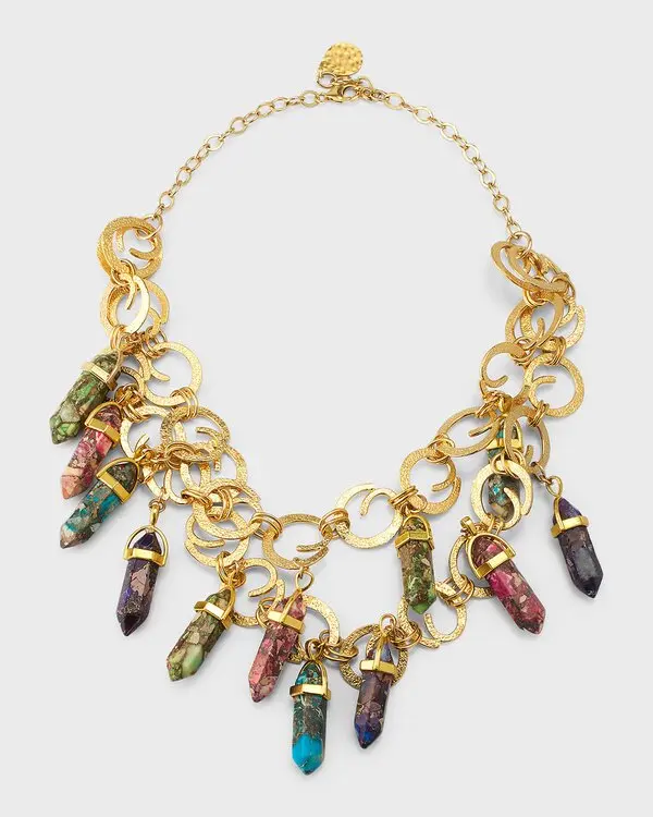 DEVON LEIGH Pendant Necklace - Multicolor
