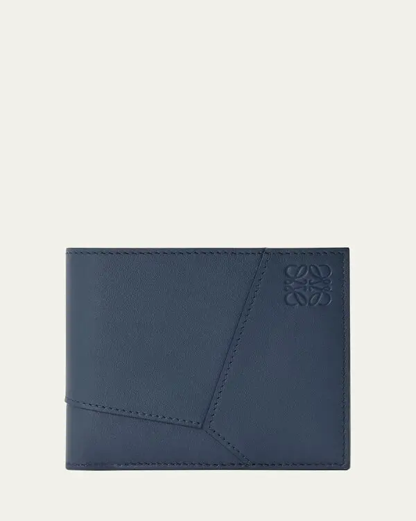 Loewe Puzzle Edge Leather Bifold Wallet - Indigo Dye