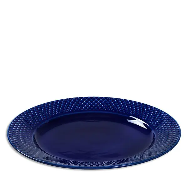 ROSENDAHL Lyngby Porcelain Rhombe Color Lunch Plate - Dark Blue