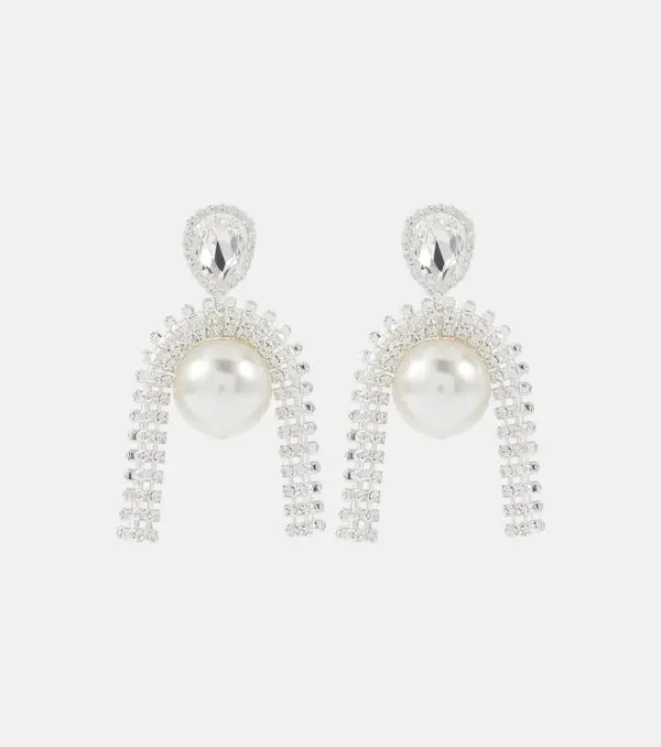 Magda Butrym Pearl And Crystal-embellished Earrings