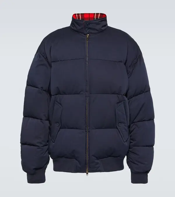Balenciaga Cut-up Harrington Twill Down Jacket
