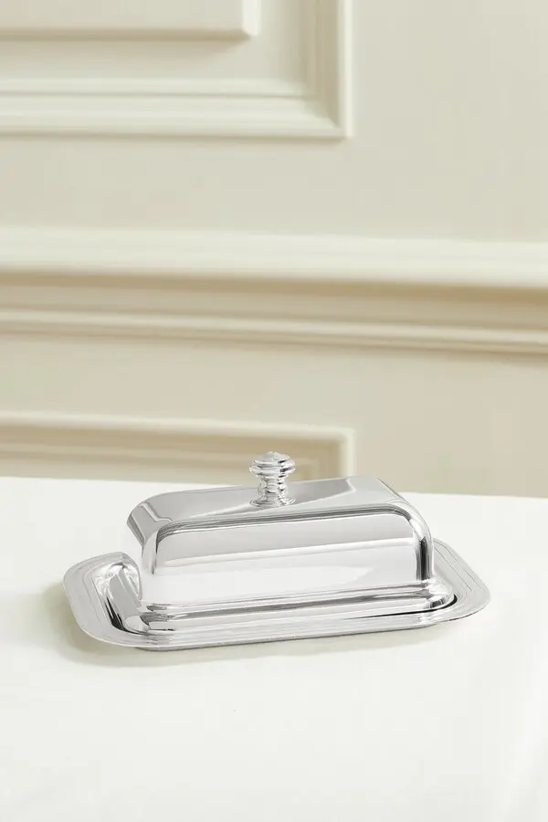 Christofle Albi -plated Butter Dish