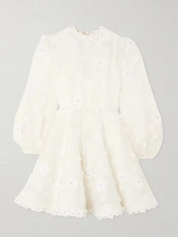 button-back shift dress in beauchamps linen Sanctuary Way to Be Linen Shift Dress main image 0