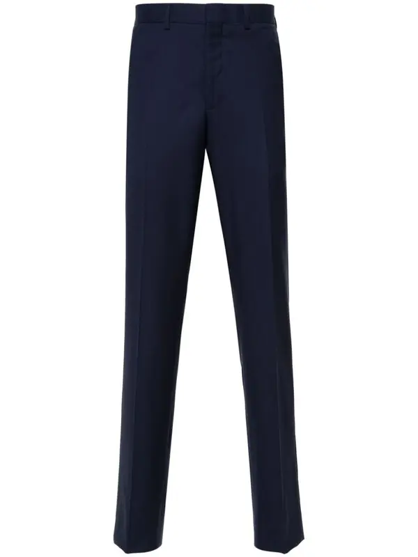 Ralph Lauren Tapered Wool Chino Trousers - Blue