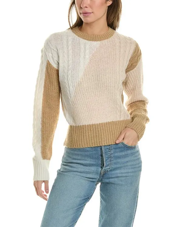 Buy French Connection Madelyn Cable Woolblend Sweater - Brown At 45% ...