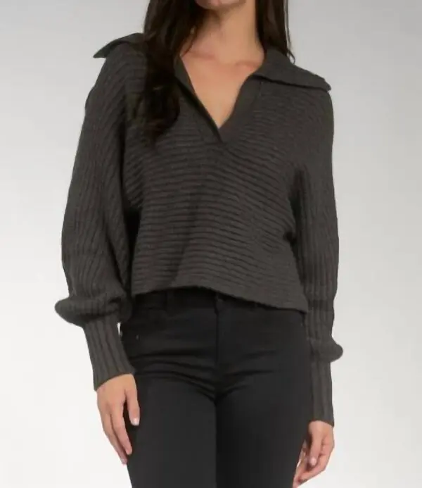 Elan Metallic Crewneck Sweater main image 1