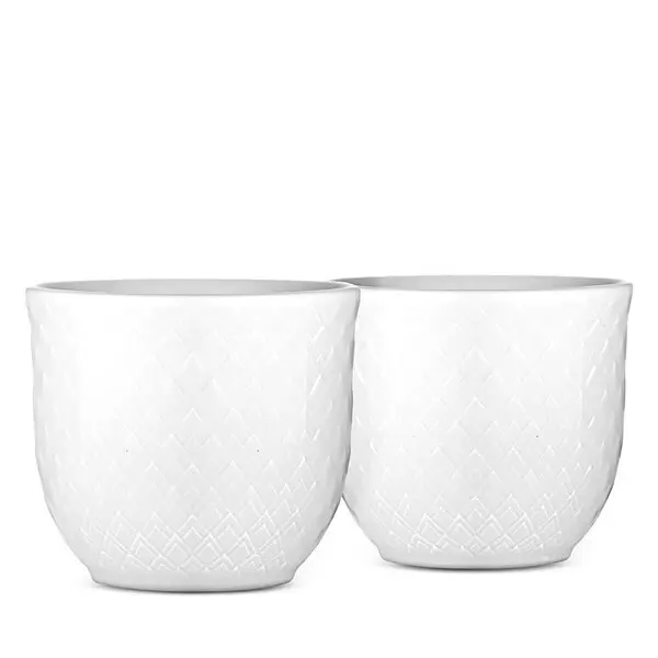 ROSENDAHL Lyngby Porcelain Rhombe Egg Cup Set Of 2
