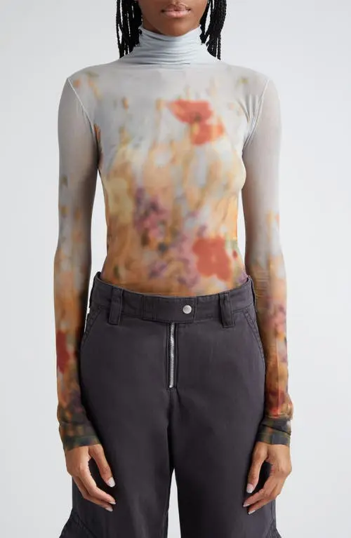 Acne Studios Printed Mesh Top