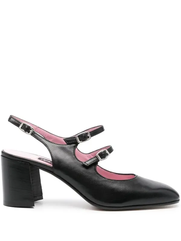 CAREL Banana 60mm Slingback Pumps - Black
