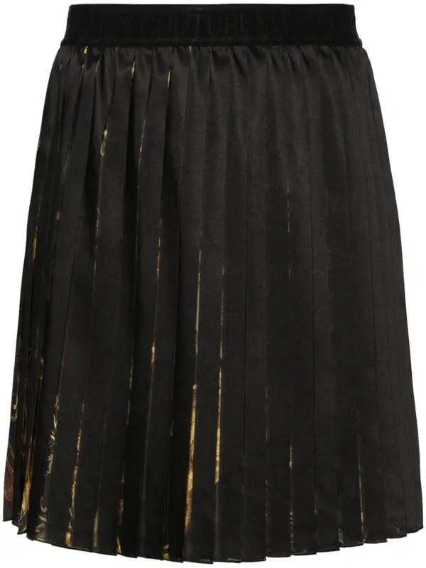Versace Watercolour Couture-print Miniskirt