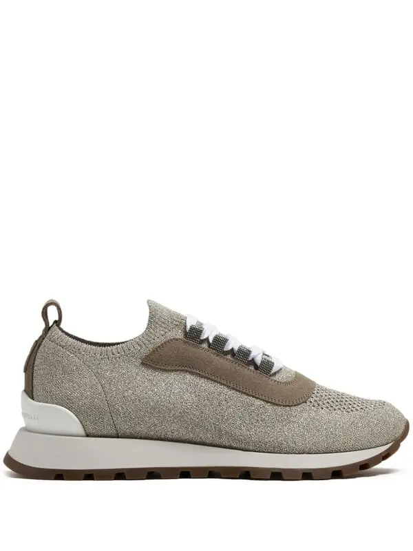 Brunello Cucinelli Panelled Round-toe Sneakers