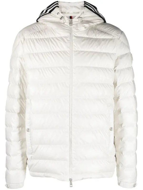 Moncler Cornour Hooded Down Jacket - White