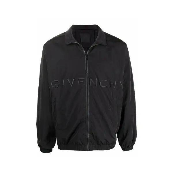 Givenchy Logo Windbreaker Jacket - Black | Editorialist