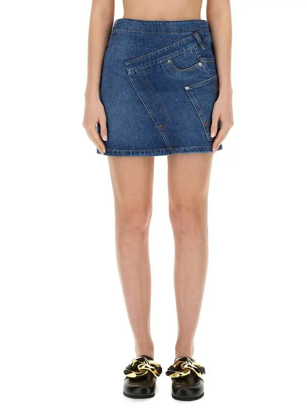 JW Anderson Denim Miniskirt - Blue
