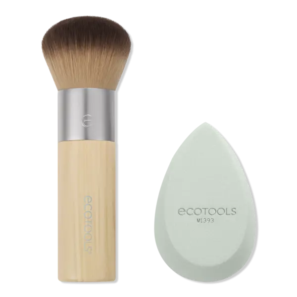 ECOTOOLS Blend + Bur Makeup Brush & Sponge Duo - One-color