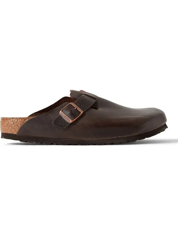 BIRKENSTOCK Boston Oiled-leather Clogs