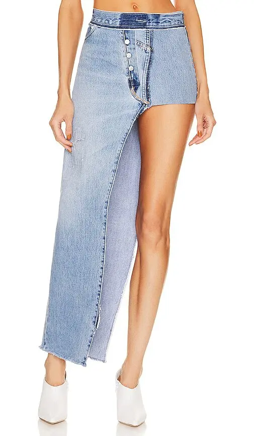 EB DENIM Reinvented Long Denim Skirt