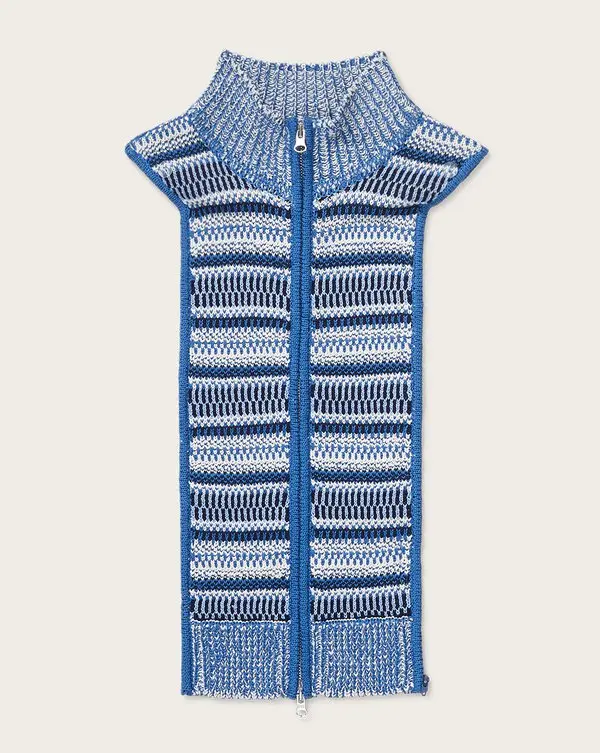 Buy Veronica Beard Vivi Knit Dickey Blue - Blue Multi At 70% Off ...