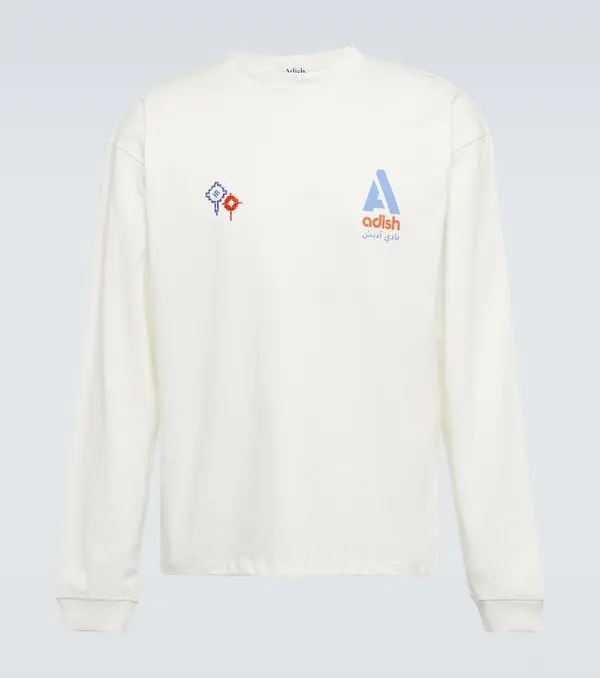 ADISH Embroidered And Printed Cotton Top