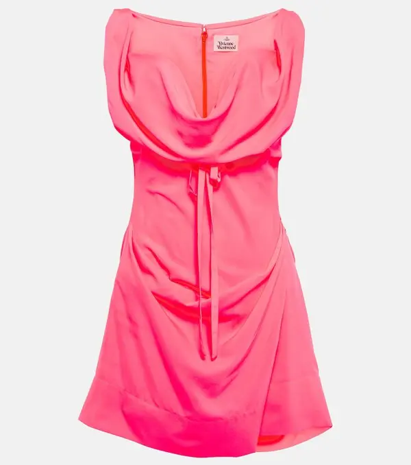 VIVIENNE WESTWOOD Draped Crêpe Minidress