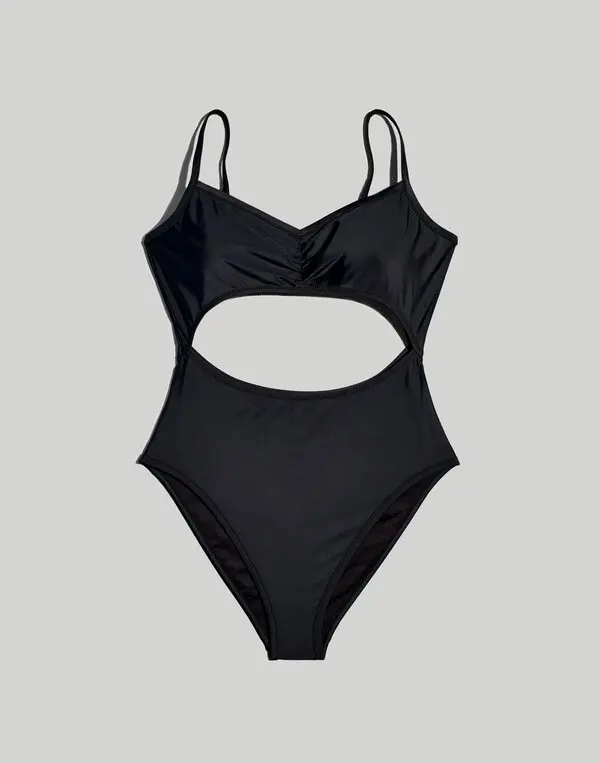 Madewell Plus Cinched Cutout One-piece Swimsuit