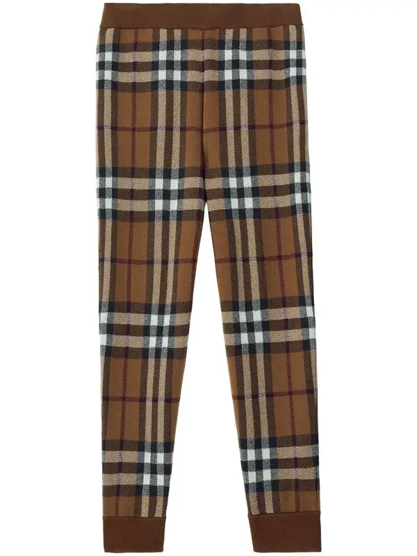 Burberry Checked Tapered Track Pants