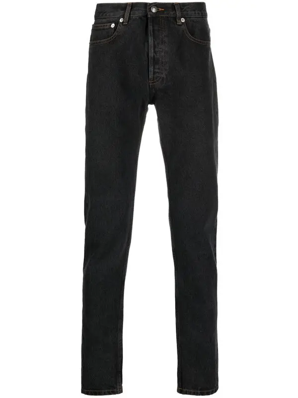 A.p.c. Contrast Stitch Straight-leg Jeans