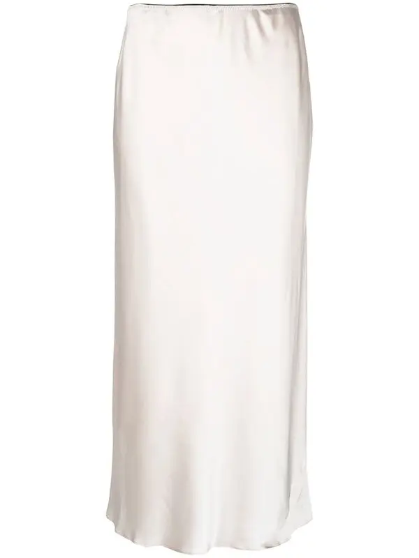Dorothee Schumacher Silk Midi Skirt - Neutrals