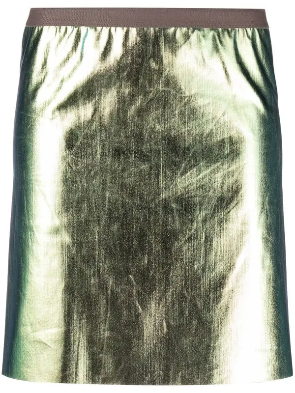 Rick Owens Metallic Mini Skirt