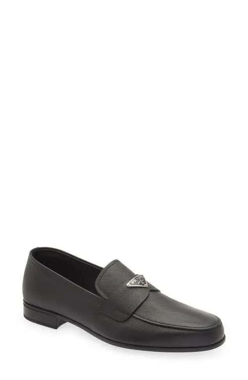 Prada Saffiano Leather Loafer - Nero