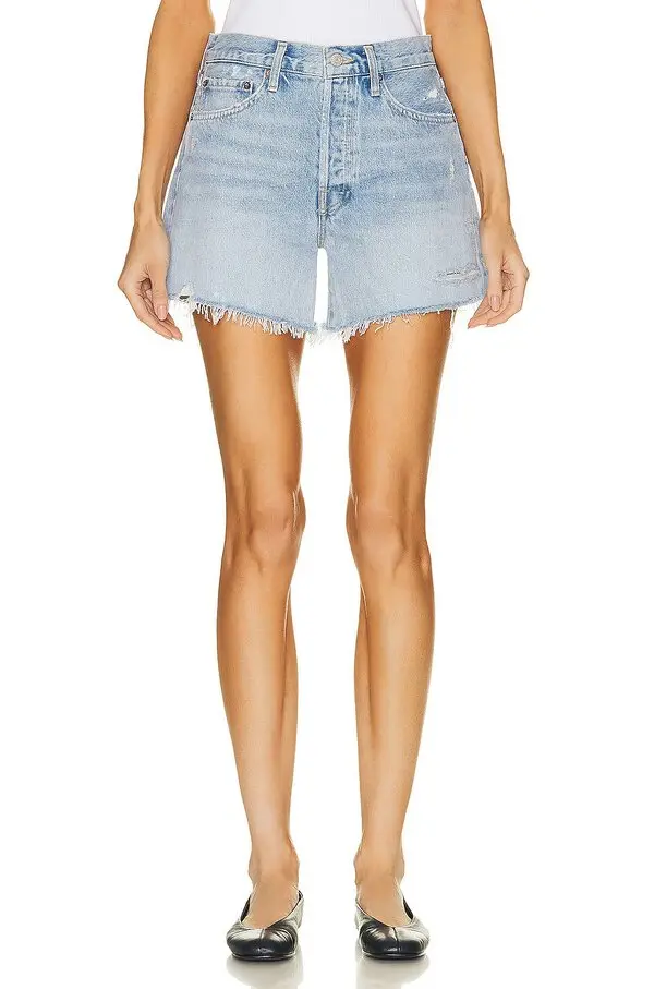 AGOLDE Parker Long Denim Short - Swapmeet