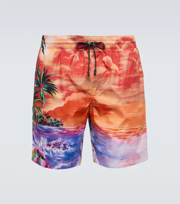 Dolce & Gabbana Printed Board/boxer Swim Shorts
