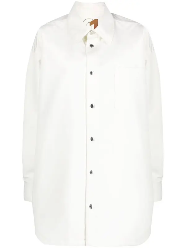 Khrisjoy Oversize Boyfriend Shirt - White