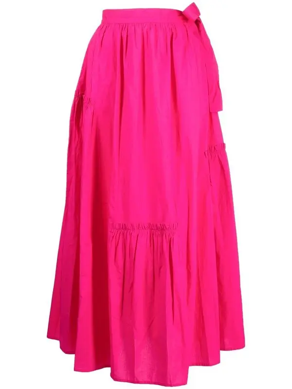 Merlette Pleated Midi Skirt