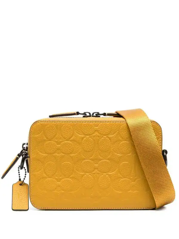 yellow coach crossbody