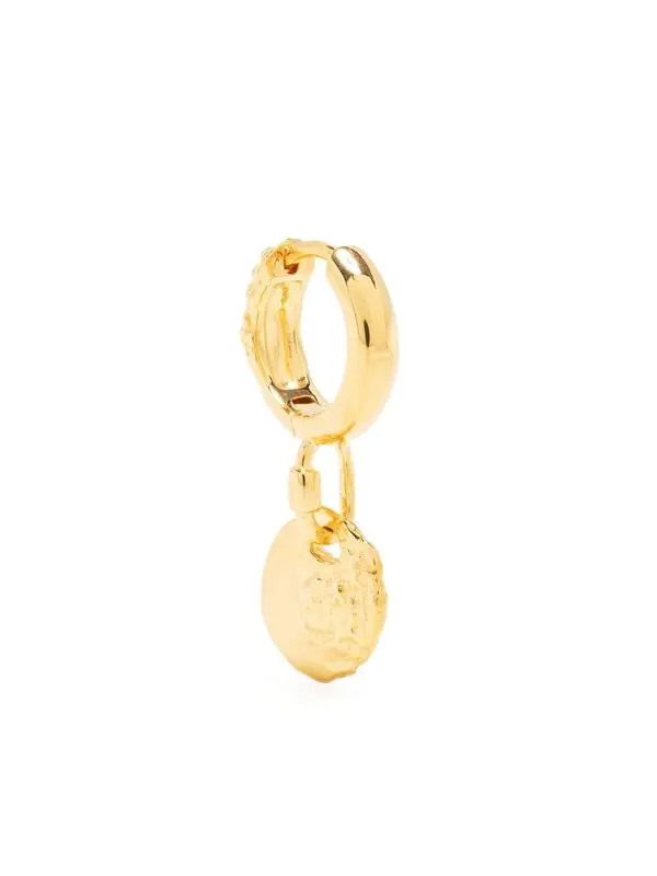 MARIA BLACK Plated Huggie Hoop Dangle Earring