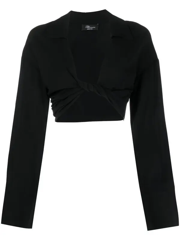 Blumarine Twist-detail Cropped Top