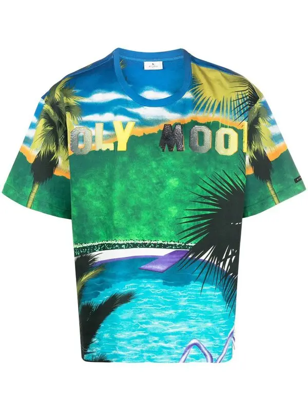 Etro Graphic-print Short-sleeved T-shirt