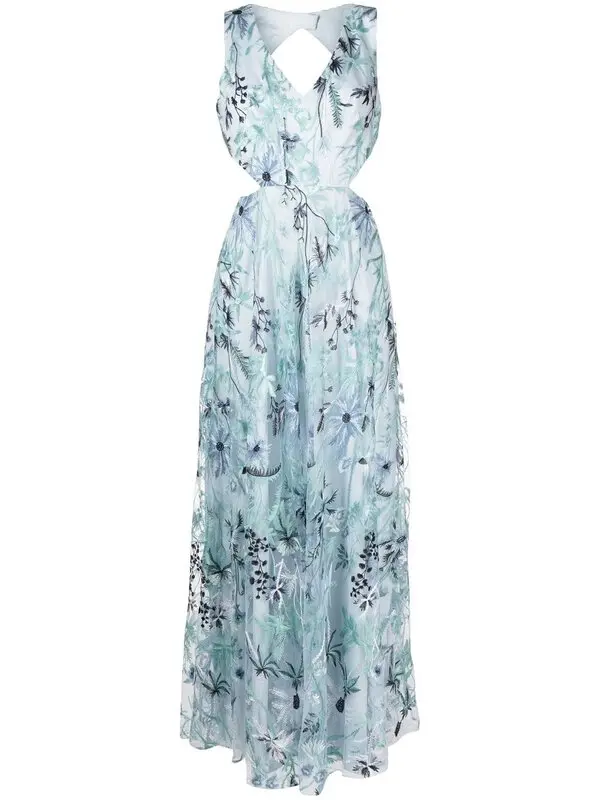 navy blue dresses for plus size women Marchesa Notte Gown