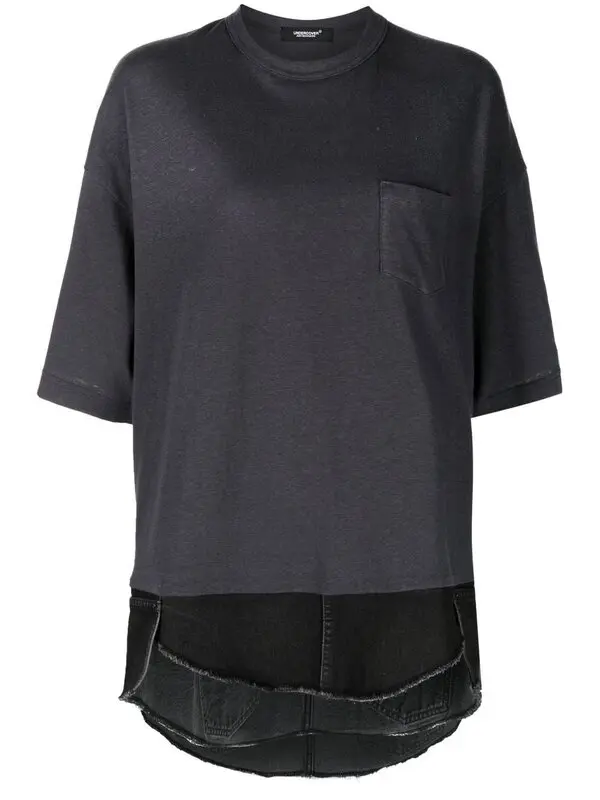 Undercoverism Panelled Asymmetrical T-Shirt - Black | Editorialist