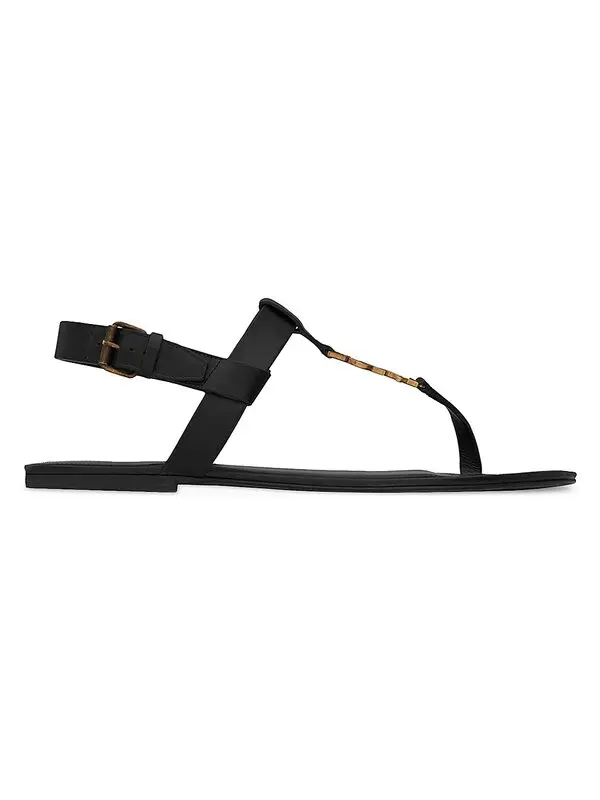 SL CASSANDRA TRIPLE SANDAL FLAT CIDER CALFSKIN