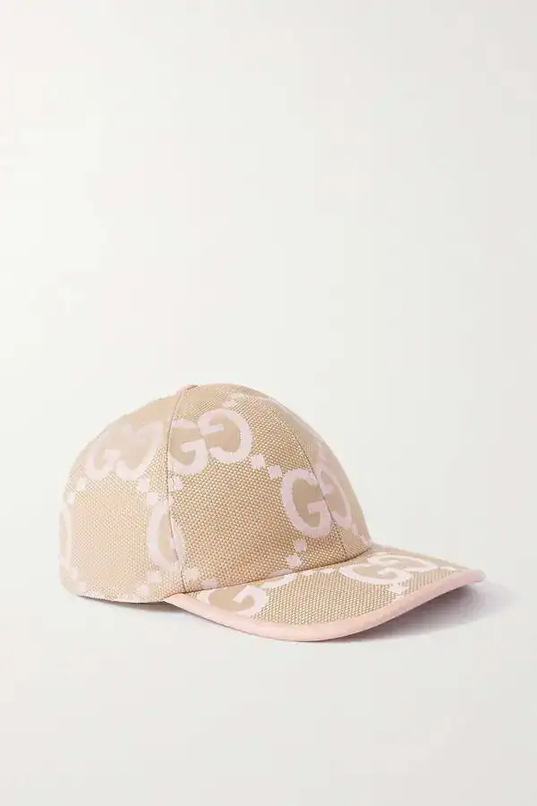 Gucci Textured Leather-Trimmed Cotton-Blend Canvas-Jacquard  display picture 2